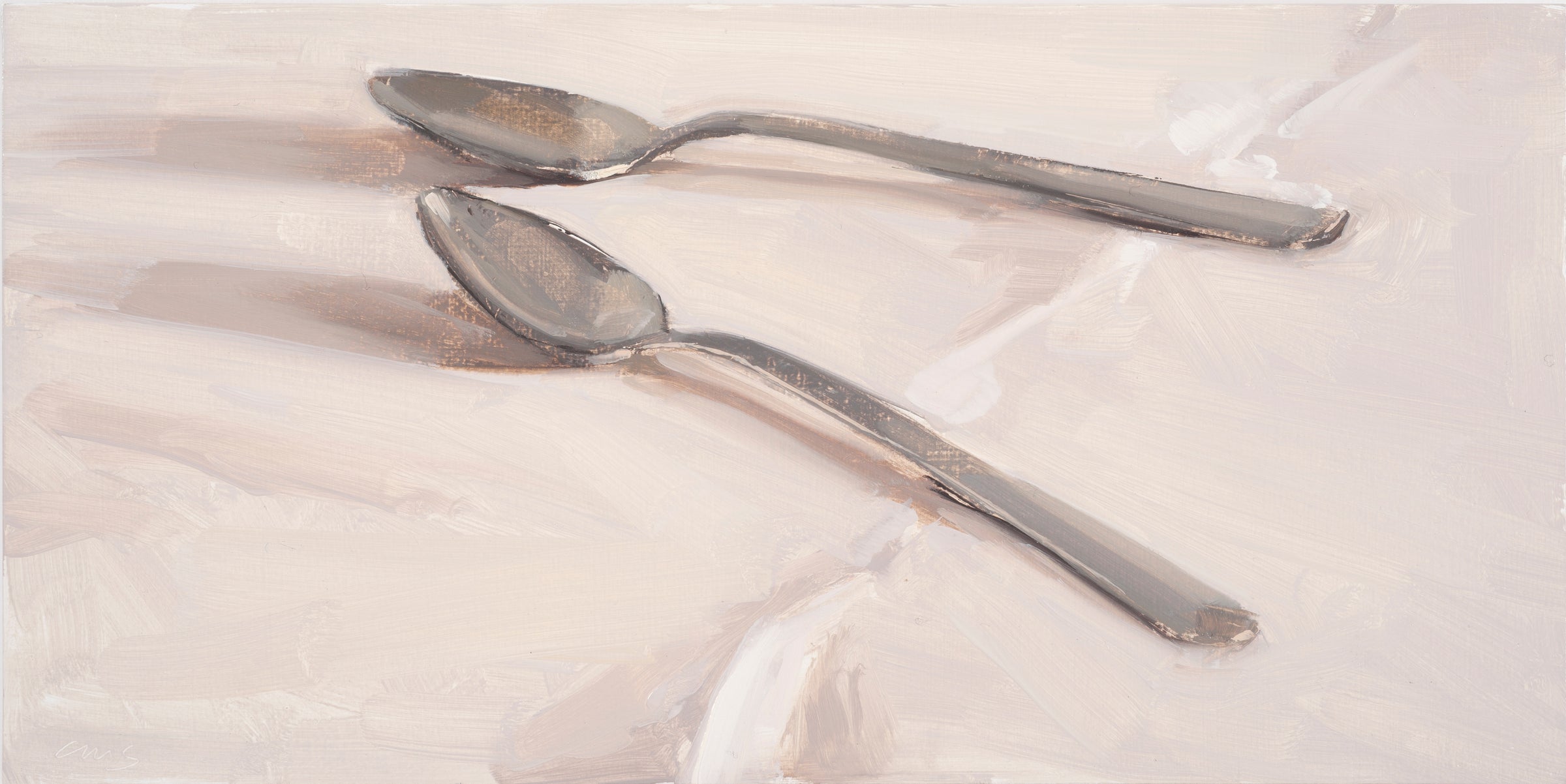 Two Spoons on Linen – MARCH