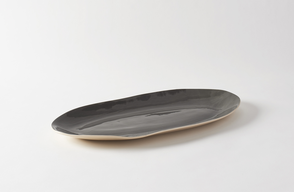 Brickett Davda Black Oval Platter – MARCH