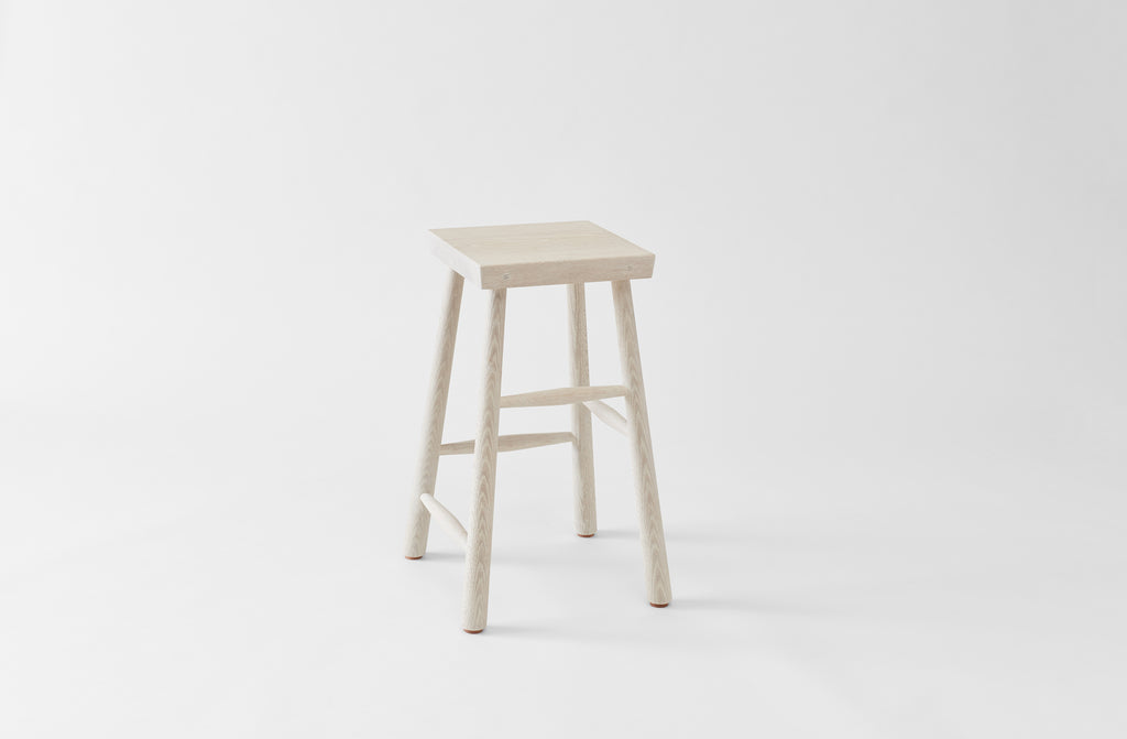 BCMT CO White Graduated Rung Counter Stool – MARCH