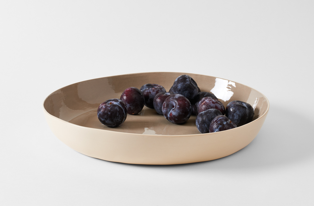 Brickett Davda Taupe Extra Large Low Bowl – MARCH